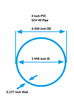 4 Inch Diameter Clear PVC SCH40 Pipe, Choose Your Length – ClearPipe.Com