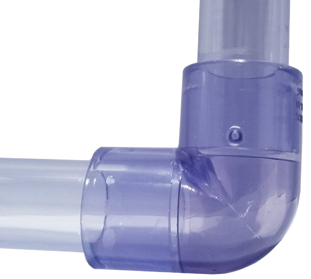 Clear PVC Pipe cut to length up to 8 feet. Clear PVC Fittings ...